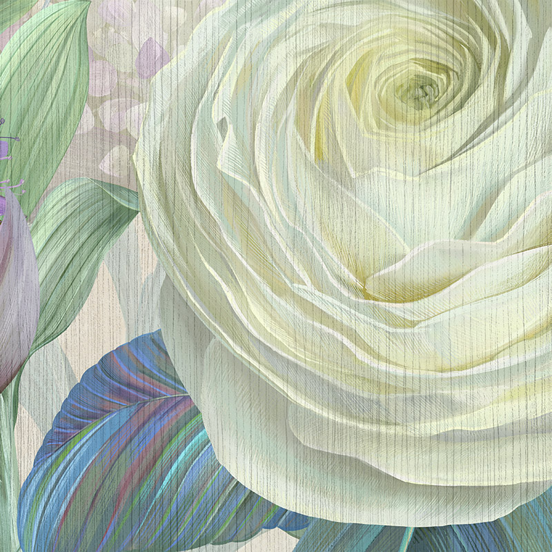 Textures of frescoes and photo wallpaper